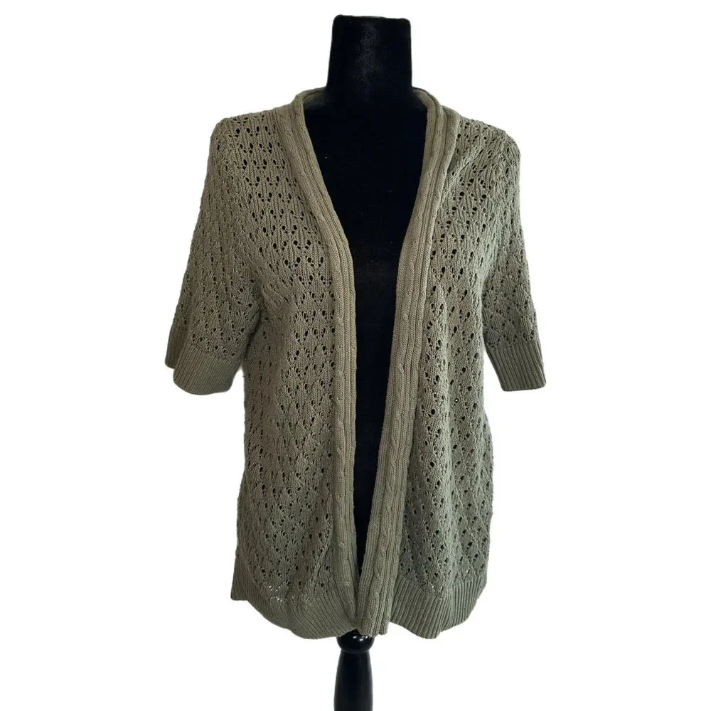 croft & barrow | Sweaters | C22 Croft Barrow Olive Green Short Sleeve ...
